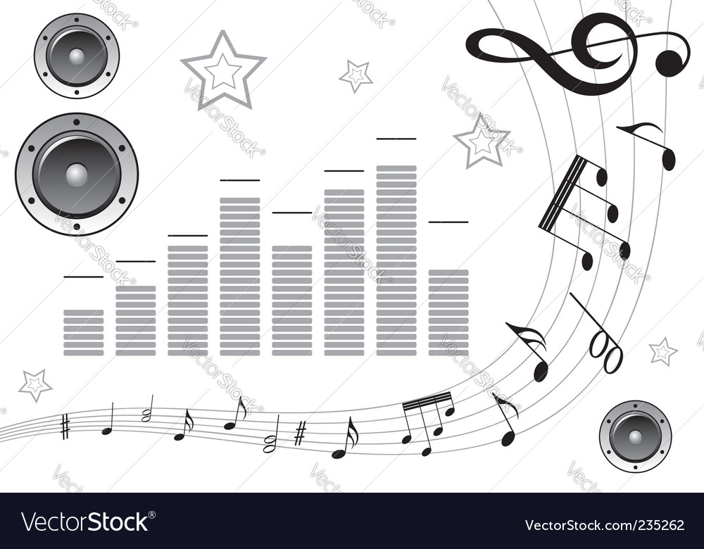 Music elements Royalty Free Vector Image - VectorStock