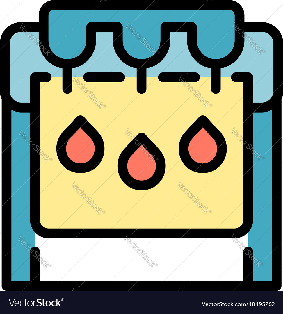 Plotter format icon flat Royalty Free Vector Image