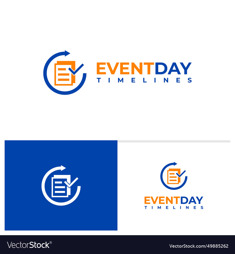Time notes logo design creative Royalty Free Vector Image