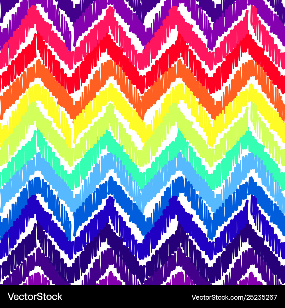 Abstract ikat and boho style handcraft fabric Vector Image