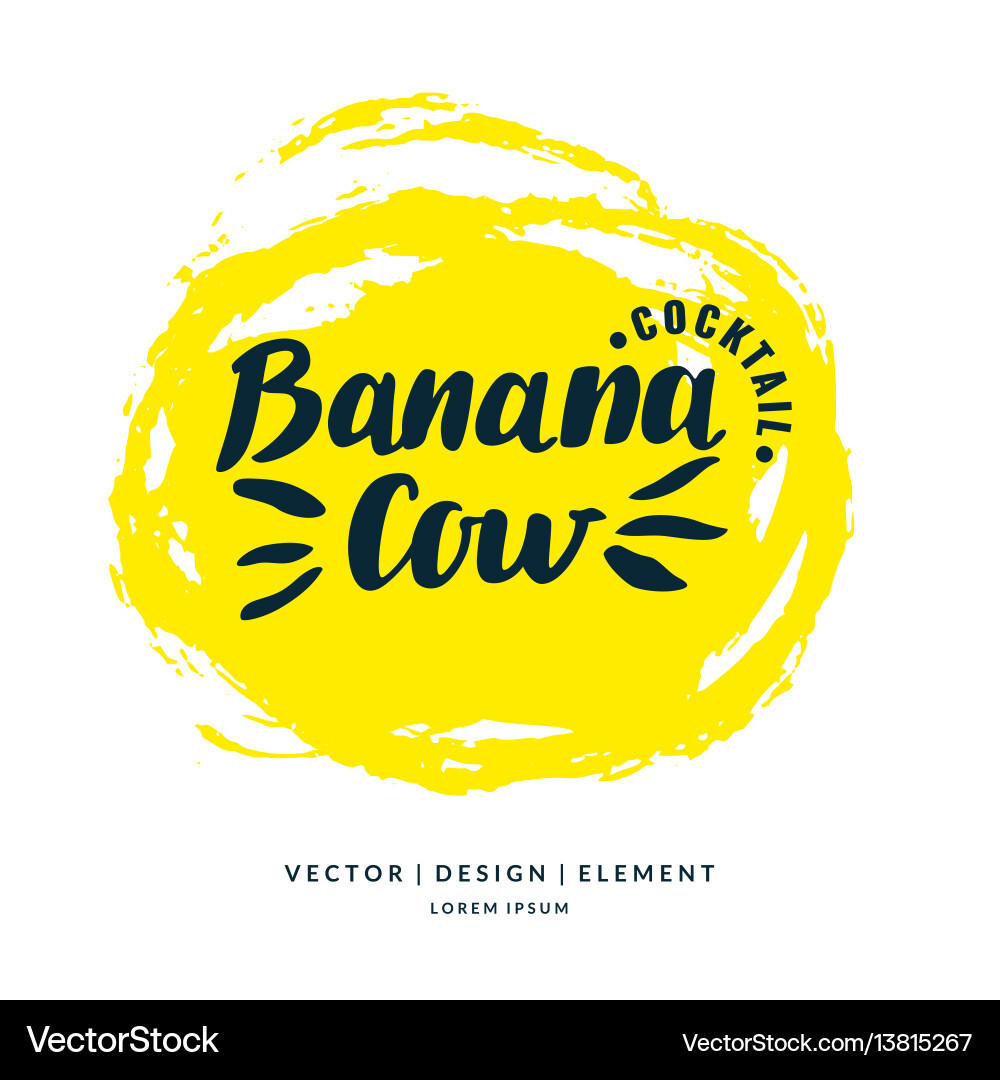 Modern hand drawn lettering label for alcohol Vector Image