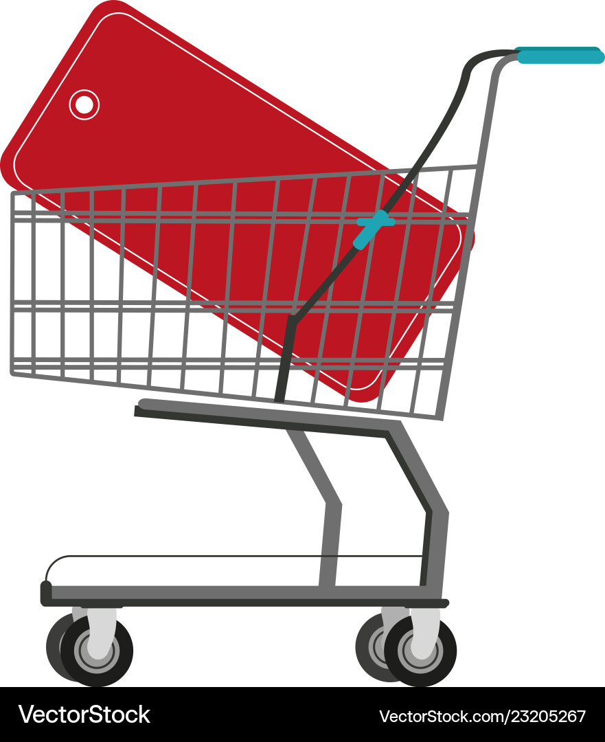 Shopping cart symbol Royalty Free Vector Image