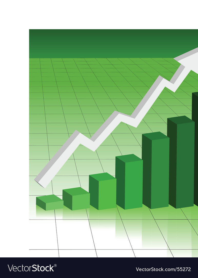 Business graph Royalty Free Vector Image - VectorStock
