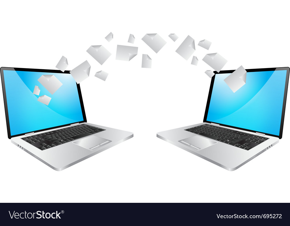 Data copying Royalty Free Vector Image - VectorStock