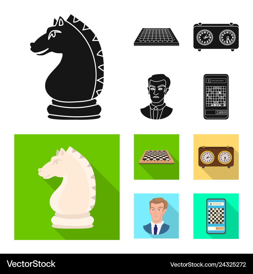 Design of checkmate and thin symbol set Royalty Free Vector