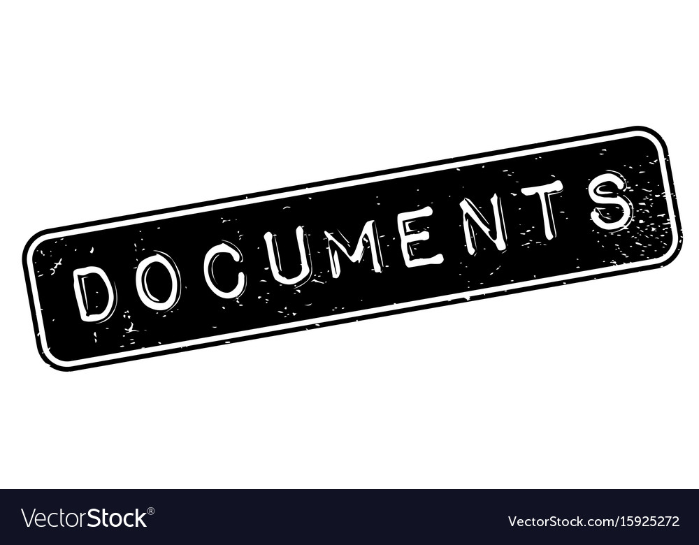 Documents rubber stamp Royalty Free Vector Image