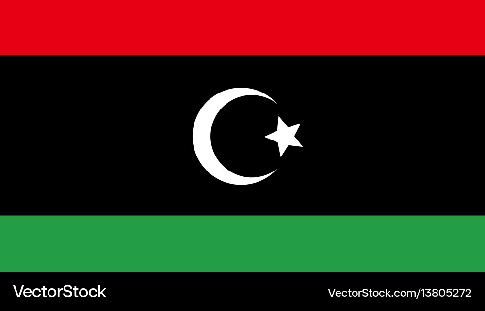 Libya flag for independence day and infographic Vector Image