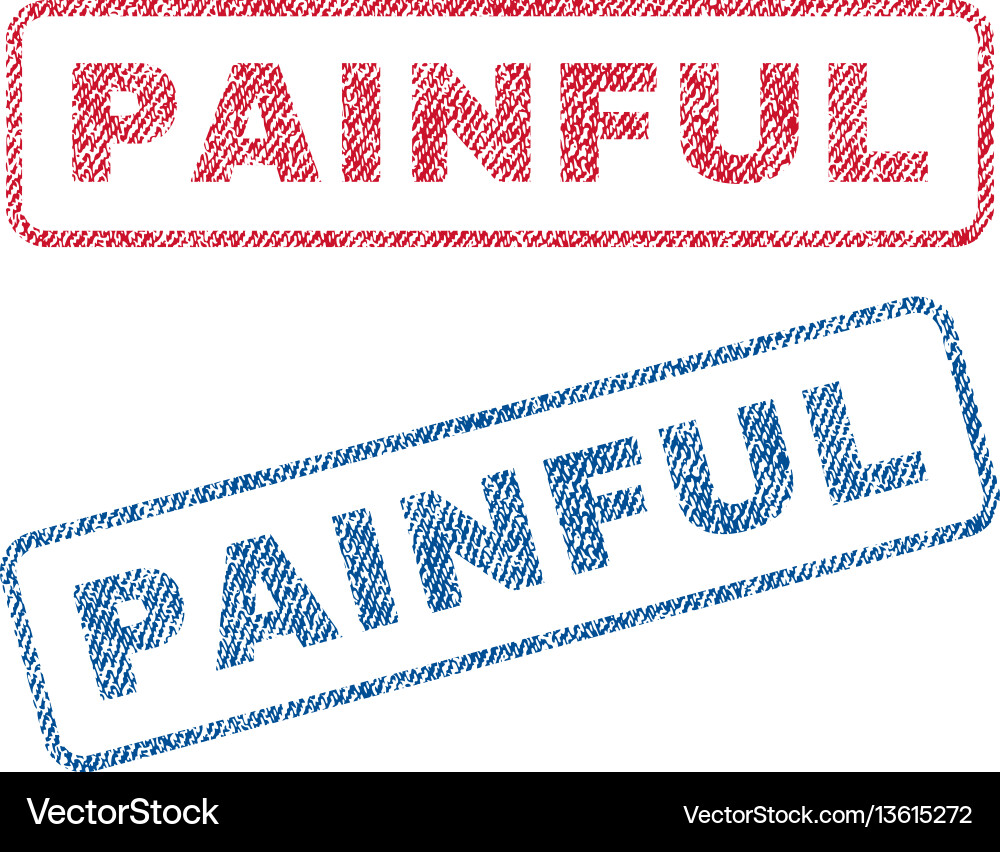 Painful textile stamps Royalty Free Vector Image