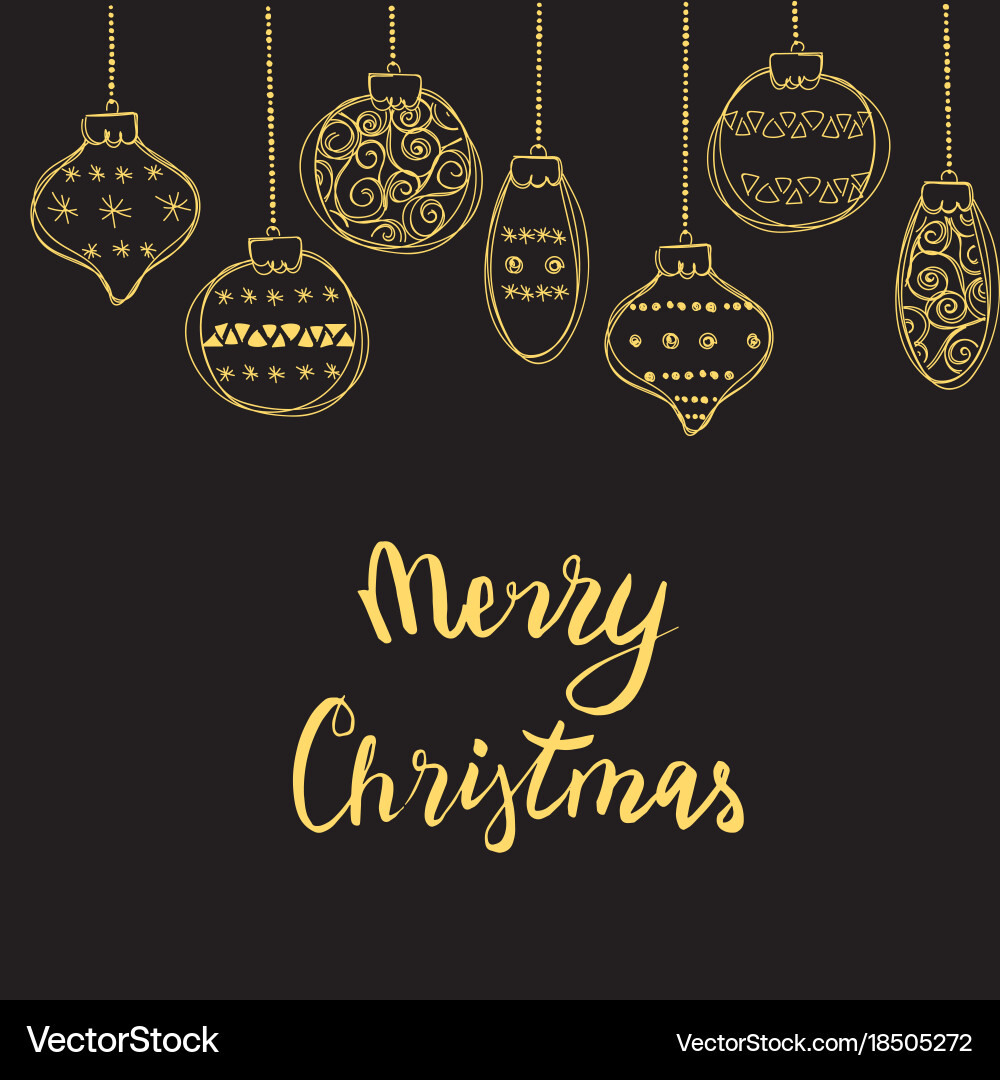 Set of christmas bauble Royalty Free Vector Image