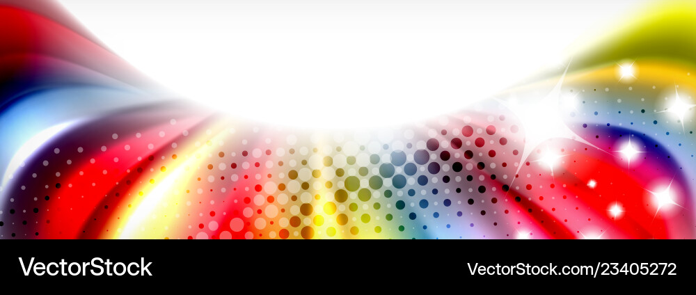 Smooth liquid blur wave background color flow Vector Image