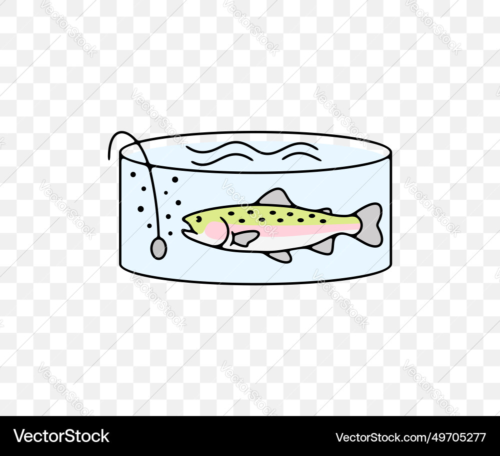 Fish farm or farming graphic design Royalty Free Vector