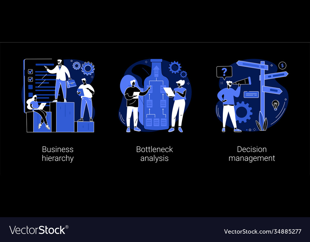 Management system abstract concept Royalty Free Vector Image