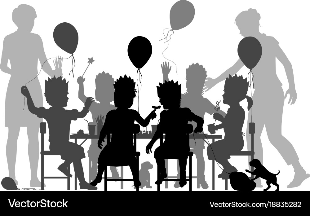 Girls party Royalty Free Vector Image - VectorStock