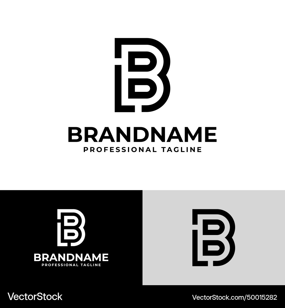 Letter bl modern logo suitable for business Vector Image