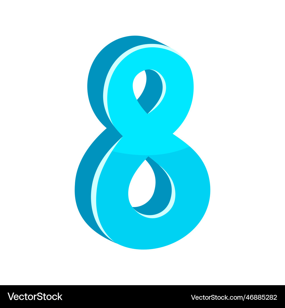 Of number one image for design in Royalty Free Vector Image