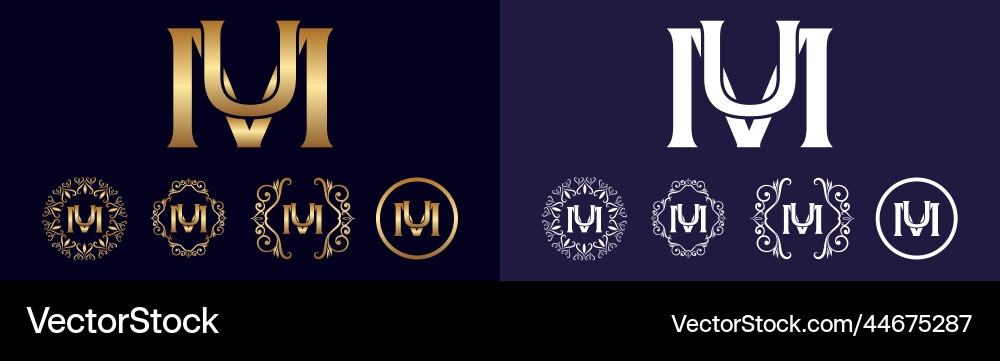 Corporate brand logo um design Royalty Free Vector Image
