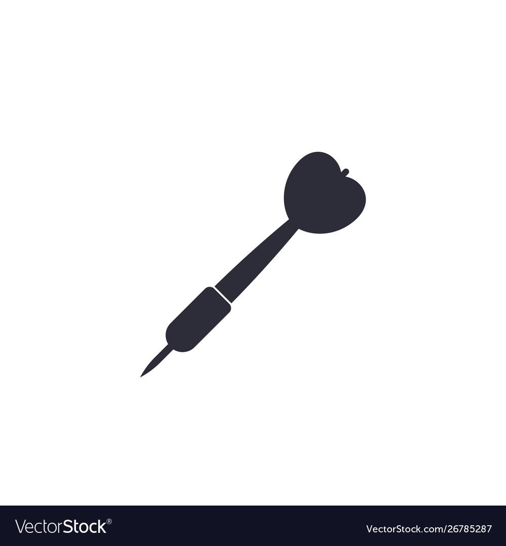Dart icon on white Royalty Free Vector Image - VectorStock