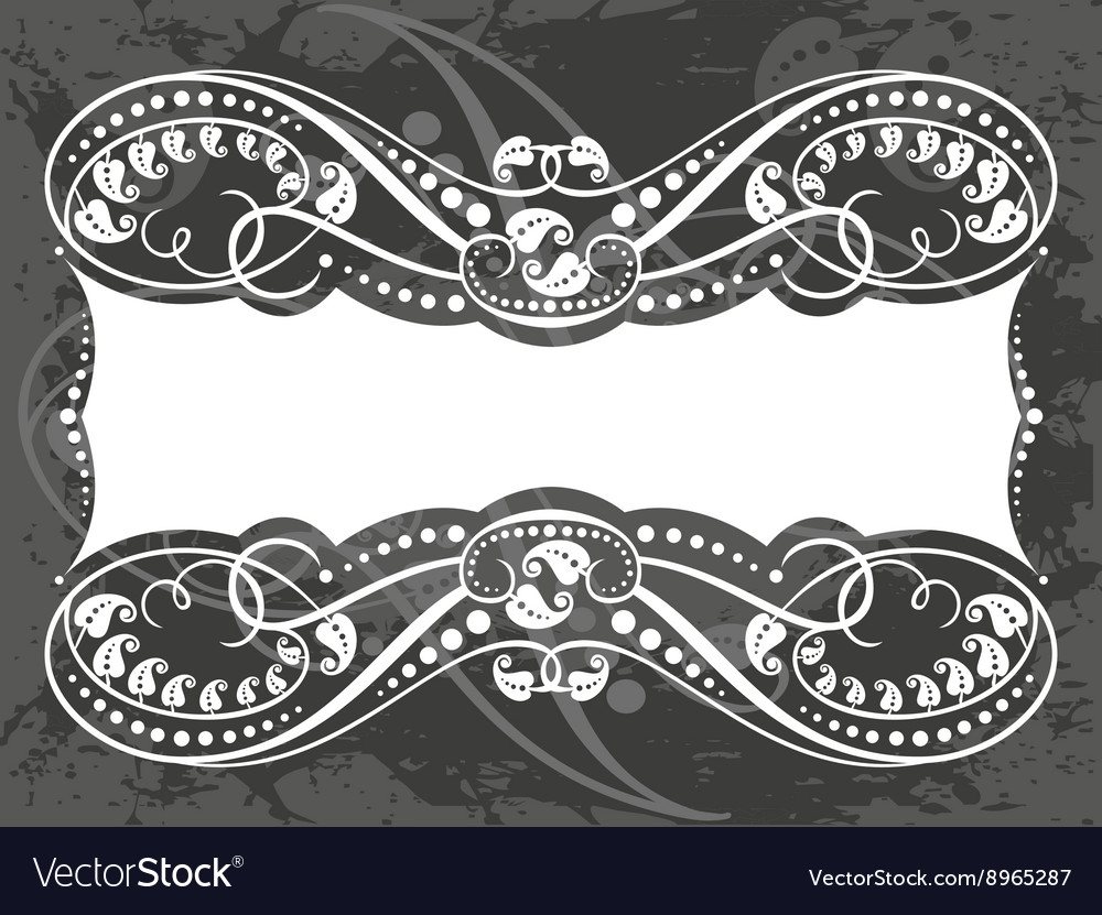 Decorative frame with pattern Royalty Free Vector Image