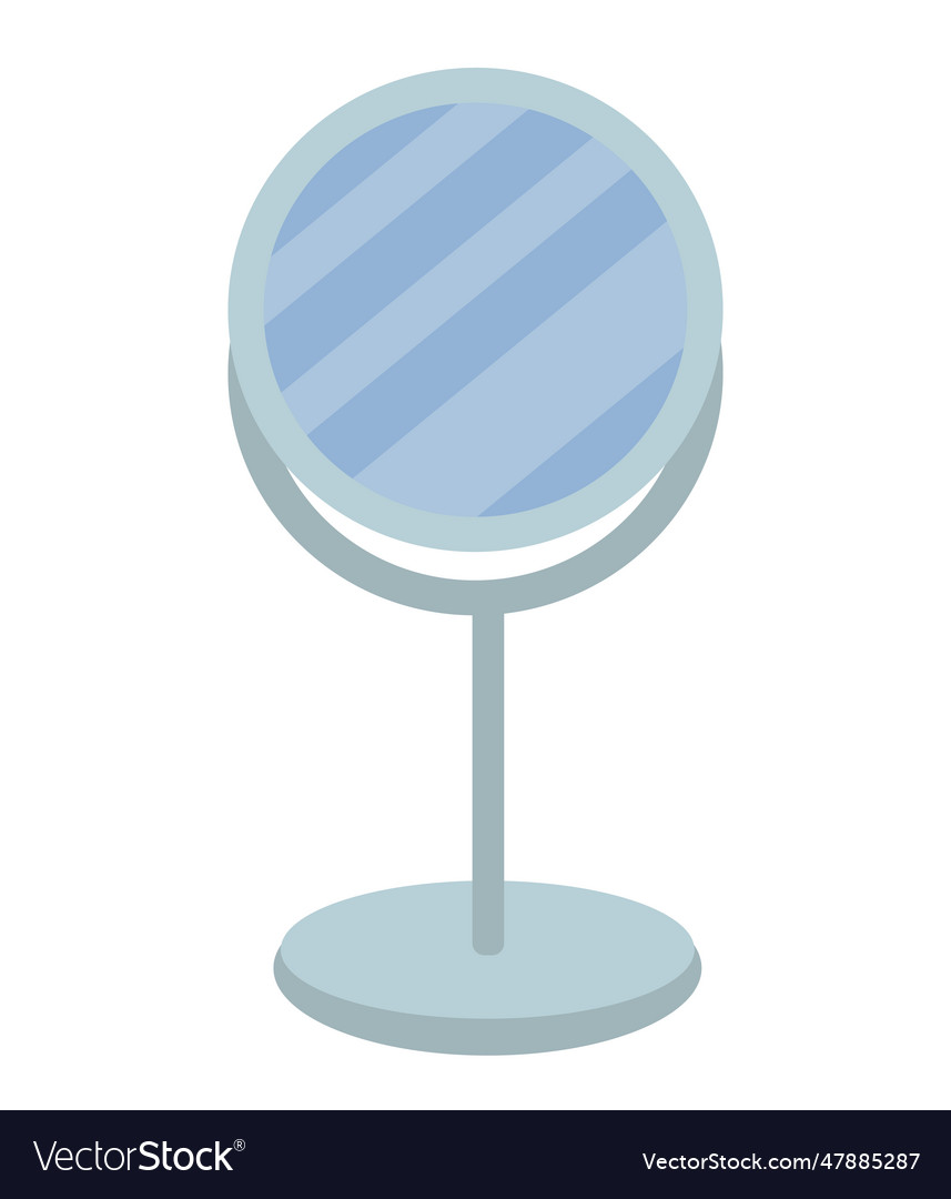 Flat table mirror Royalty Free Vector Image - VectorStock