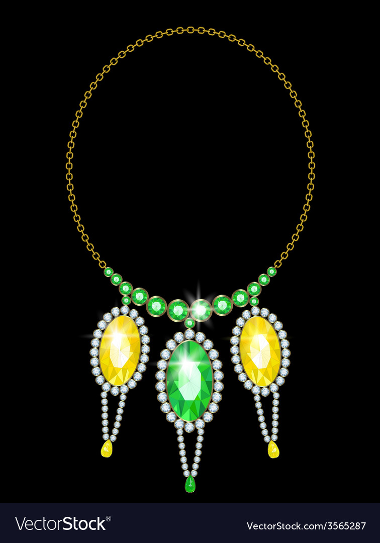 Necklace Royalty Free Vector Image - VectorStock