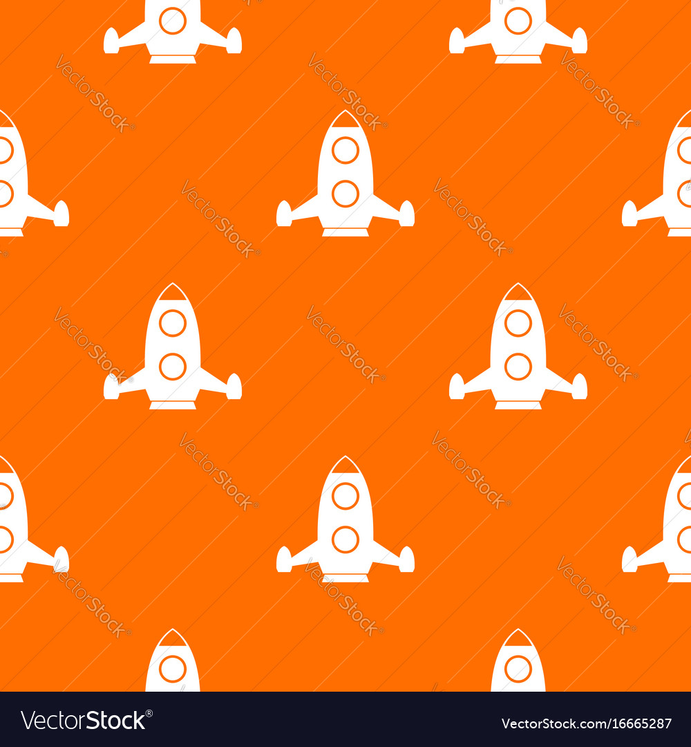Rocket pattern seamless Royalty Free Vector Image