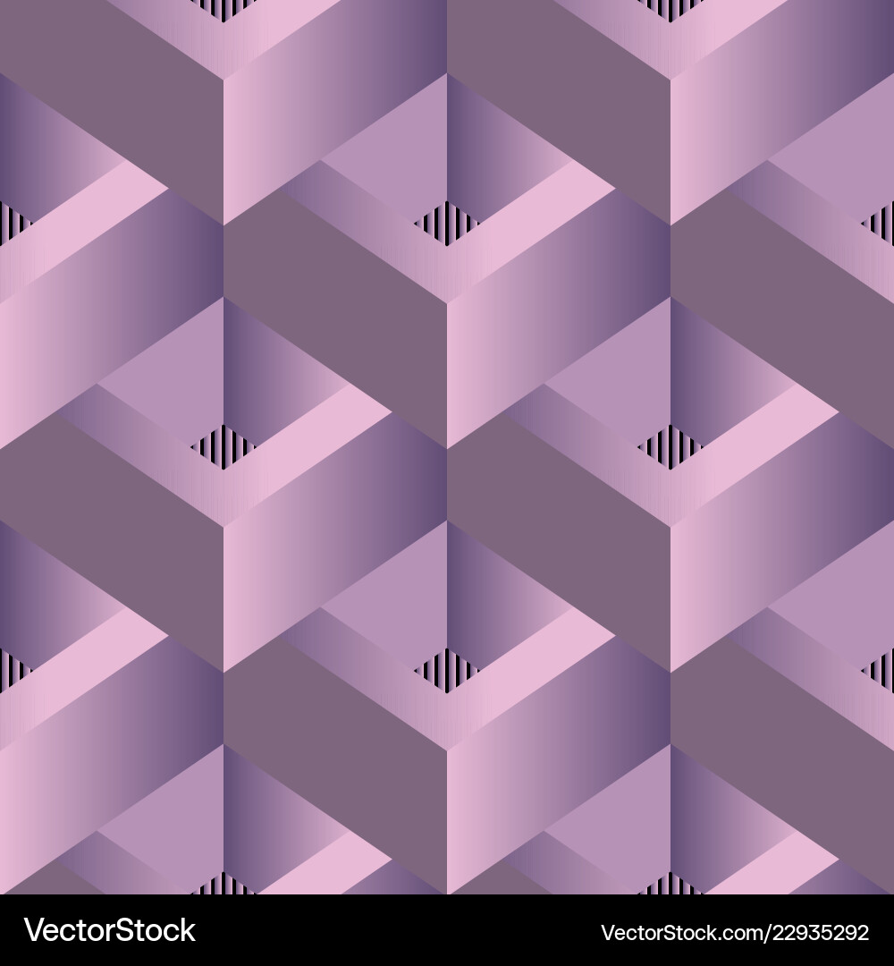 3d geometric modern seamless pattern elegant Vector Image