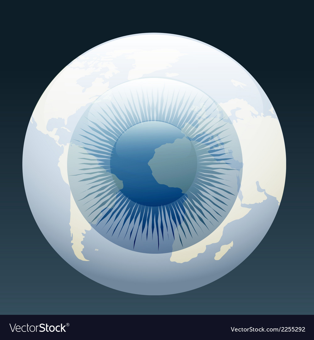 Eyeball globe Royalty Free Vector Image - VectorStock