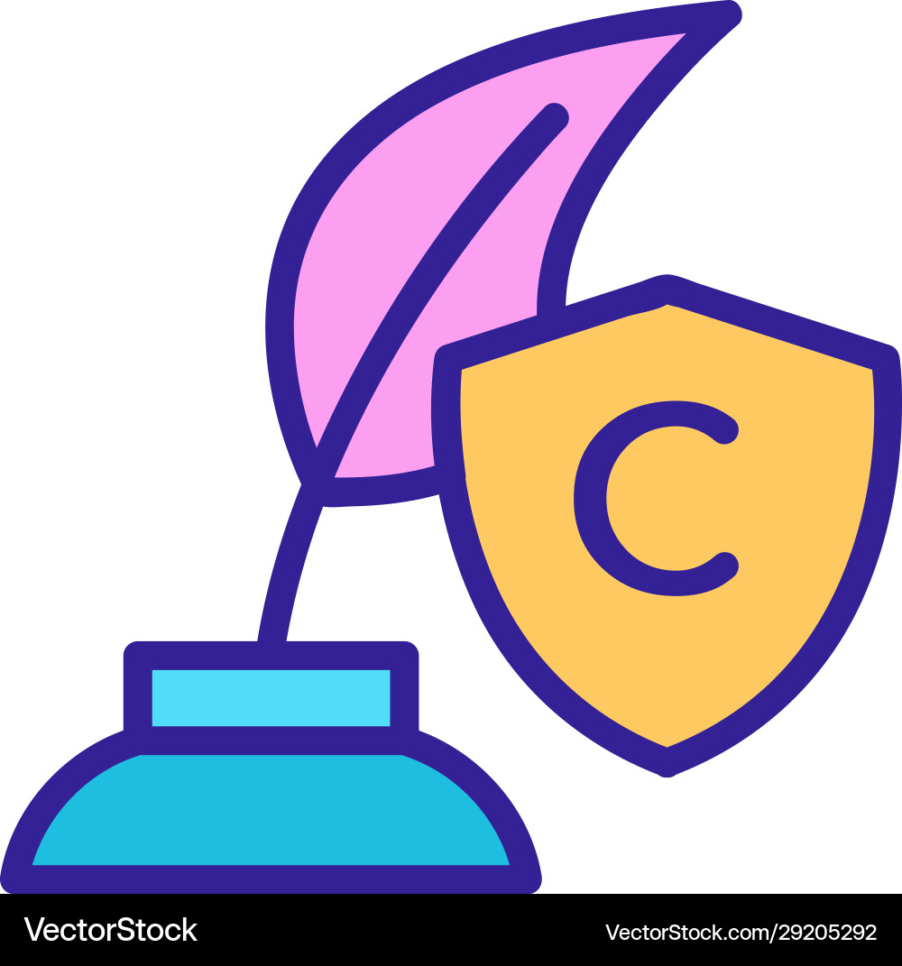Journalism icon isolated contour symbol Royalty Free Vector