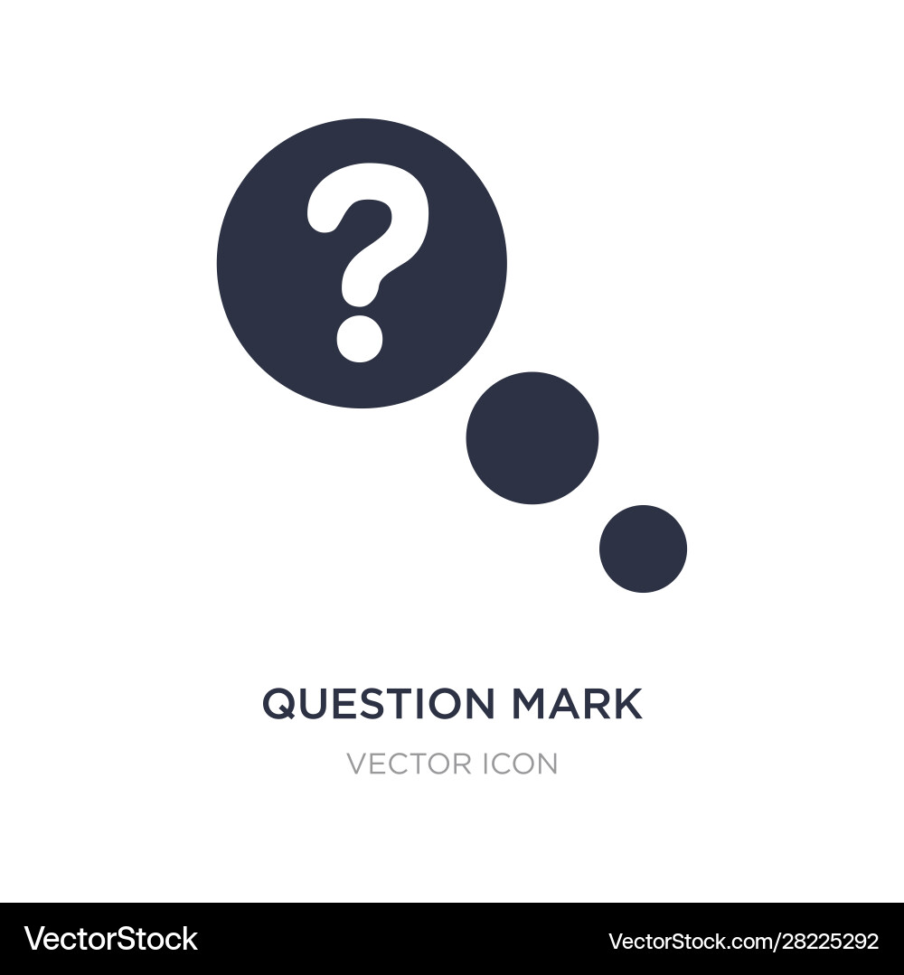 Question mark icon on white background simple Vector Image
