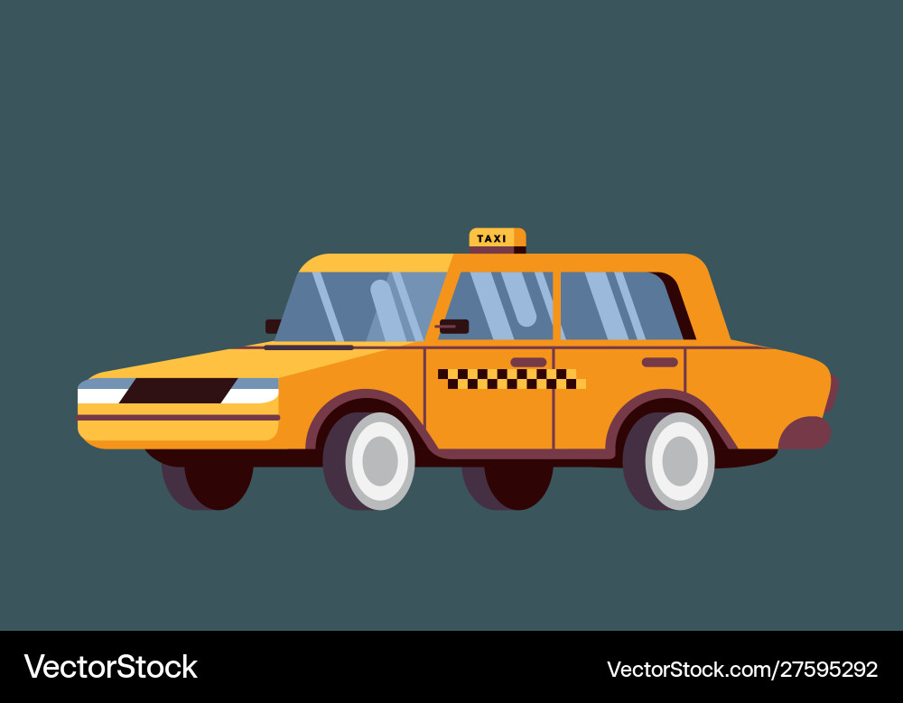 Taxi driver call with smartphone service Vector Image