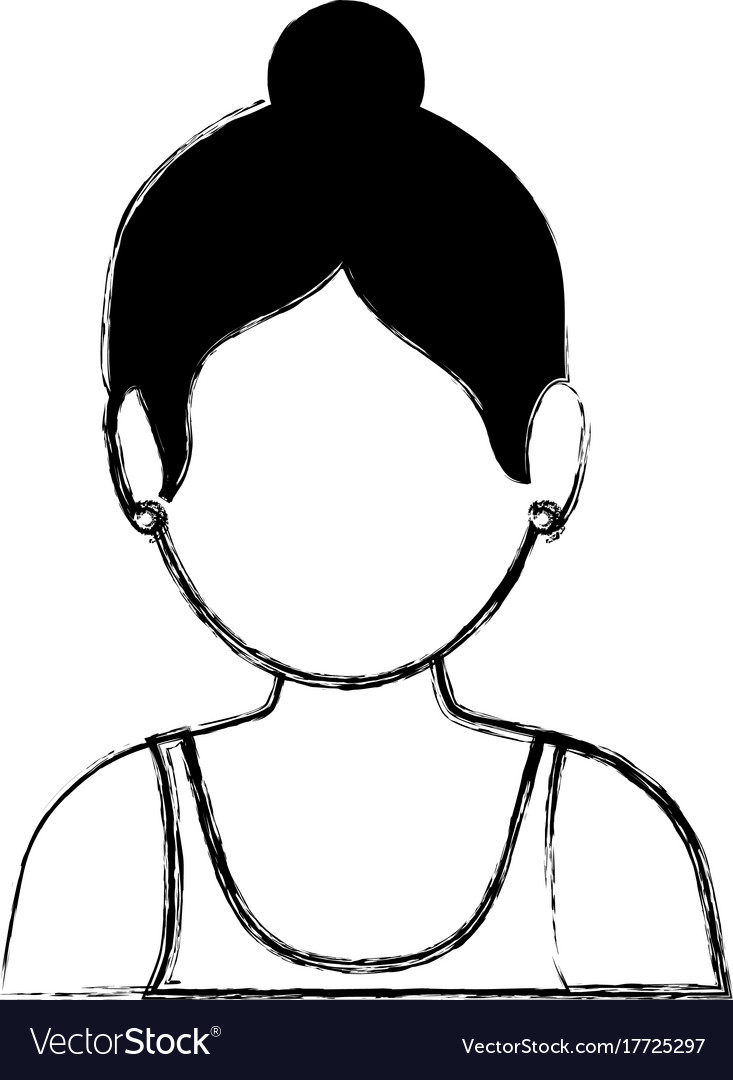 Beautiful woman avatar character Royalty Free Vector Image