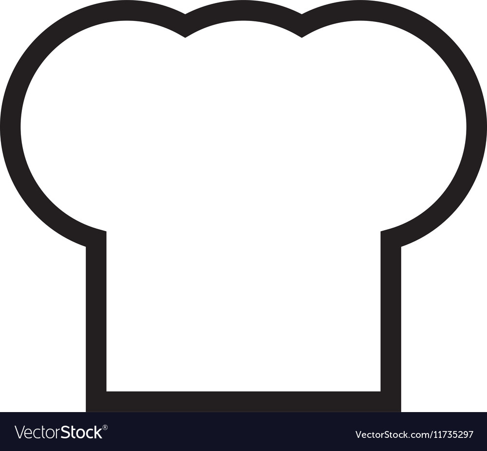 Isolated chef hat Royalty Free Vector Image - VectorStock