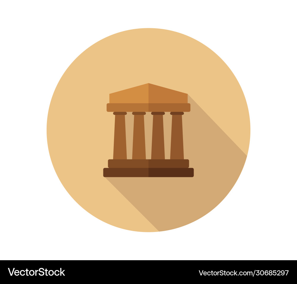 University icon in on white background Royalty Free Vector