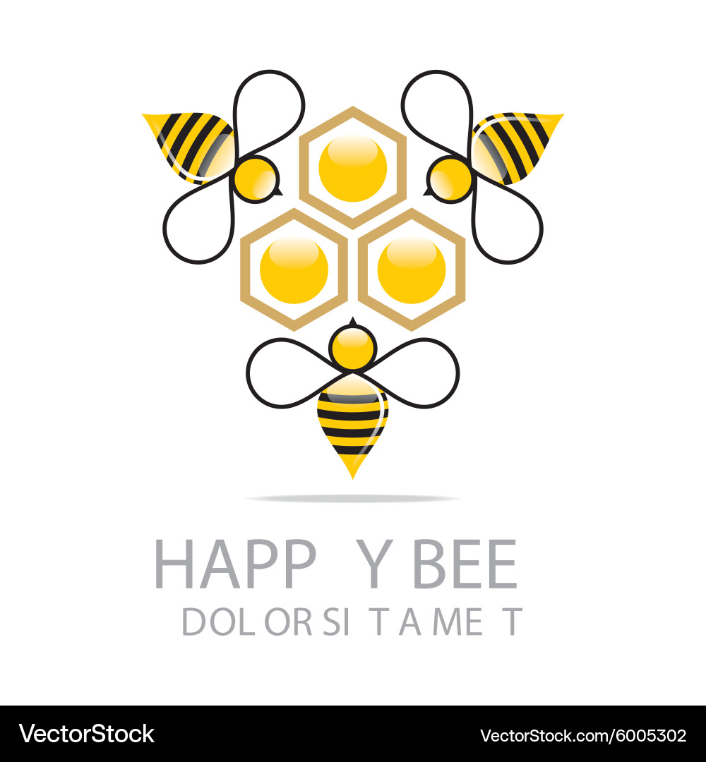 Beehive sweet natural and honey design Royalty Free Vector