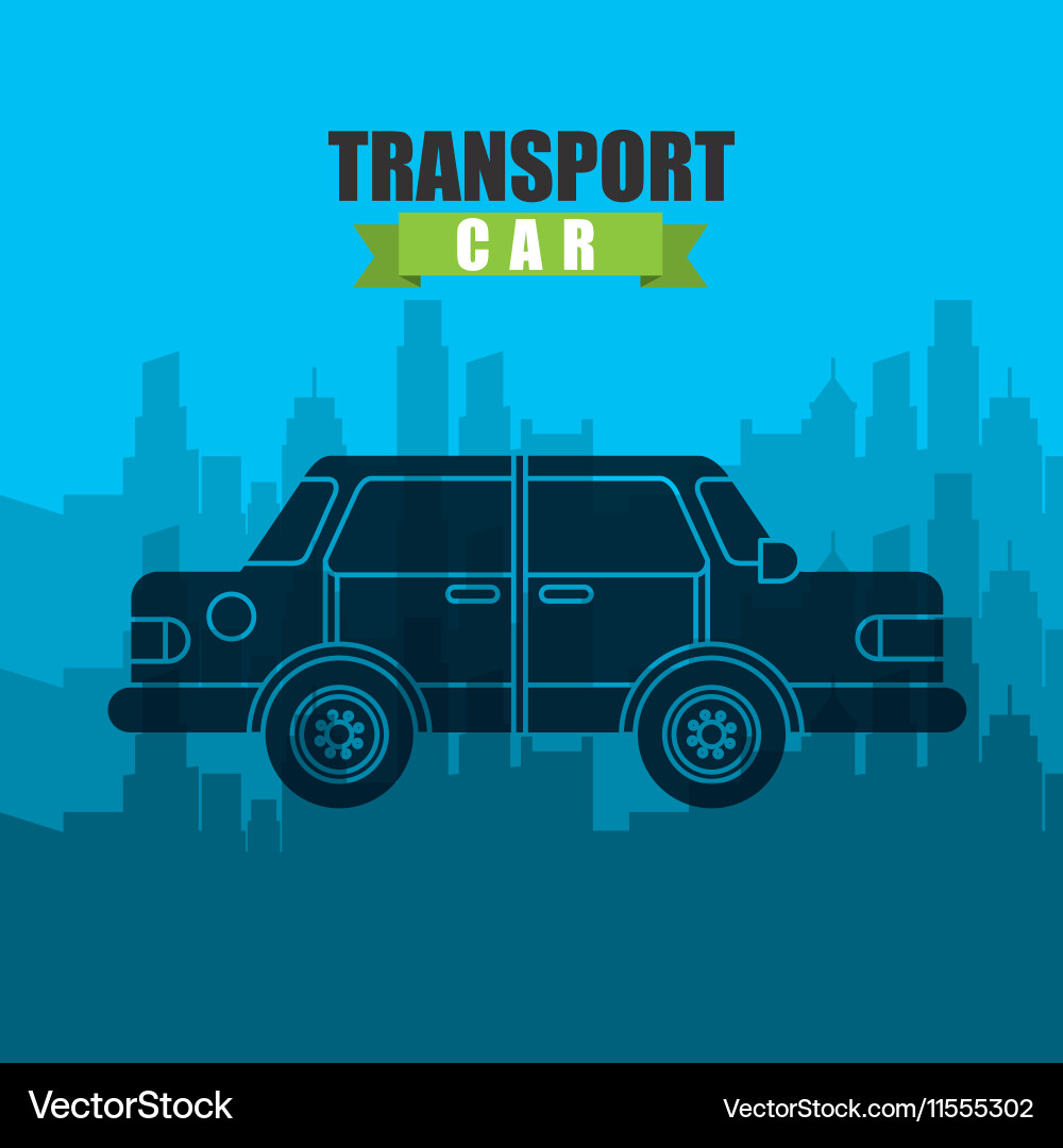 Car vehicle transport icon Royalty Free Vector Image