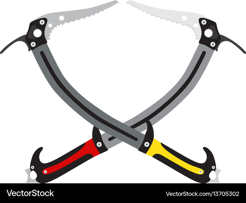 Climbing Ice Axe for Mountain Adventure Royalty Free Vector