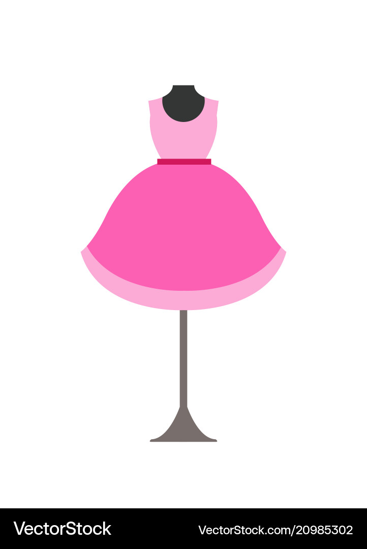 Dress from clothing store Royalty Free Vector Image