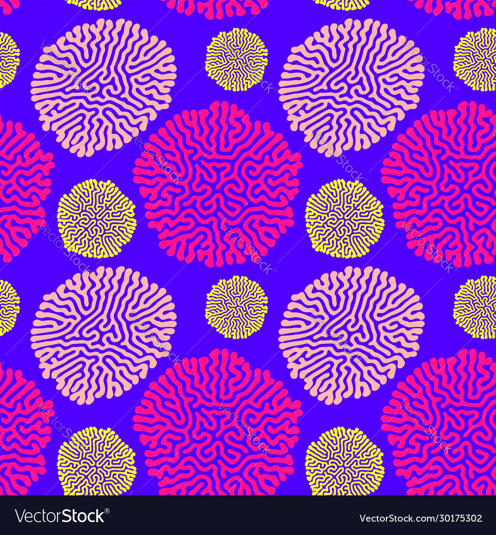 Turing morphogenesis reaction diffusion pattern Vector Image