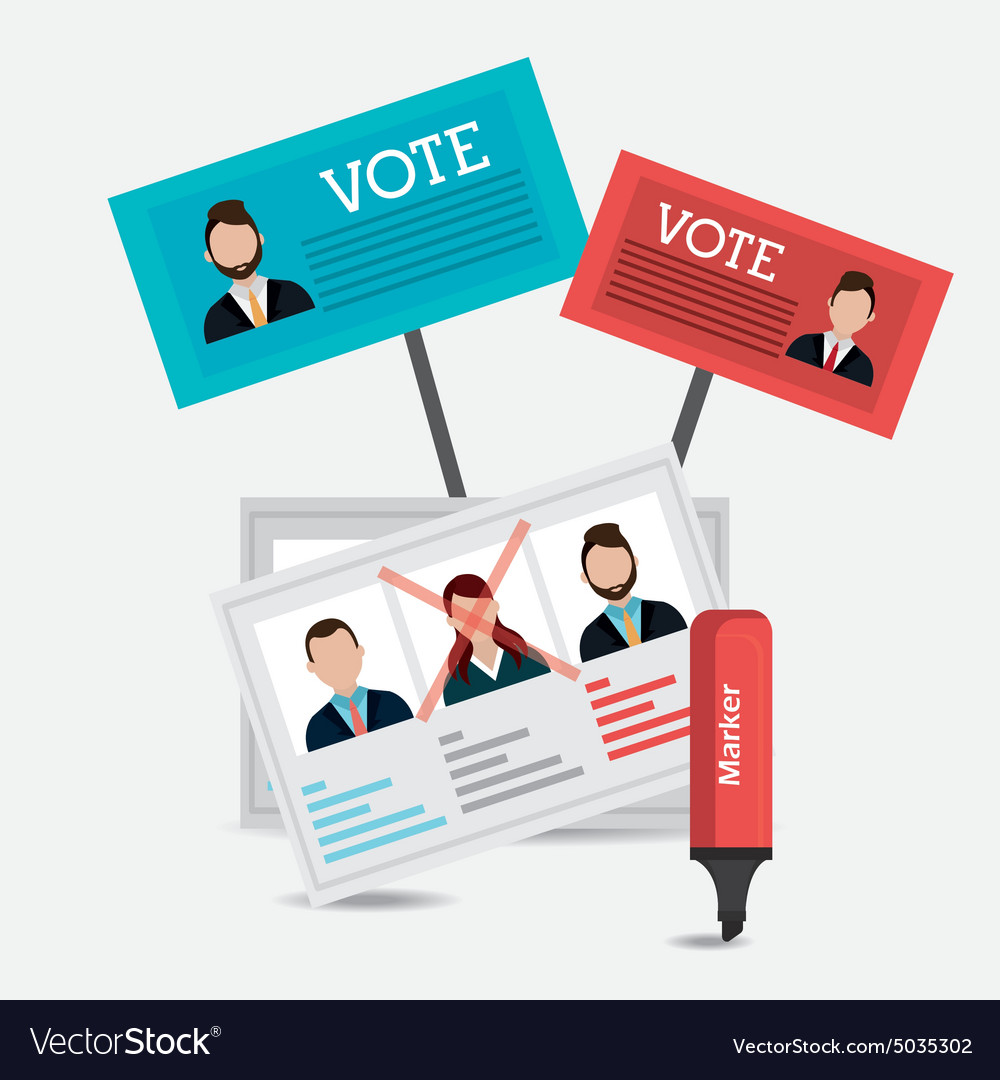 Vote design Royalty Free Vector Image - VectorStock