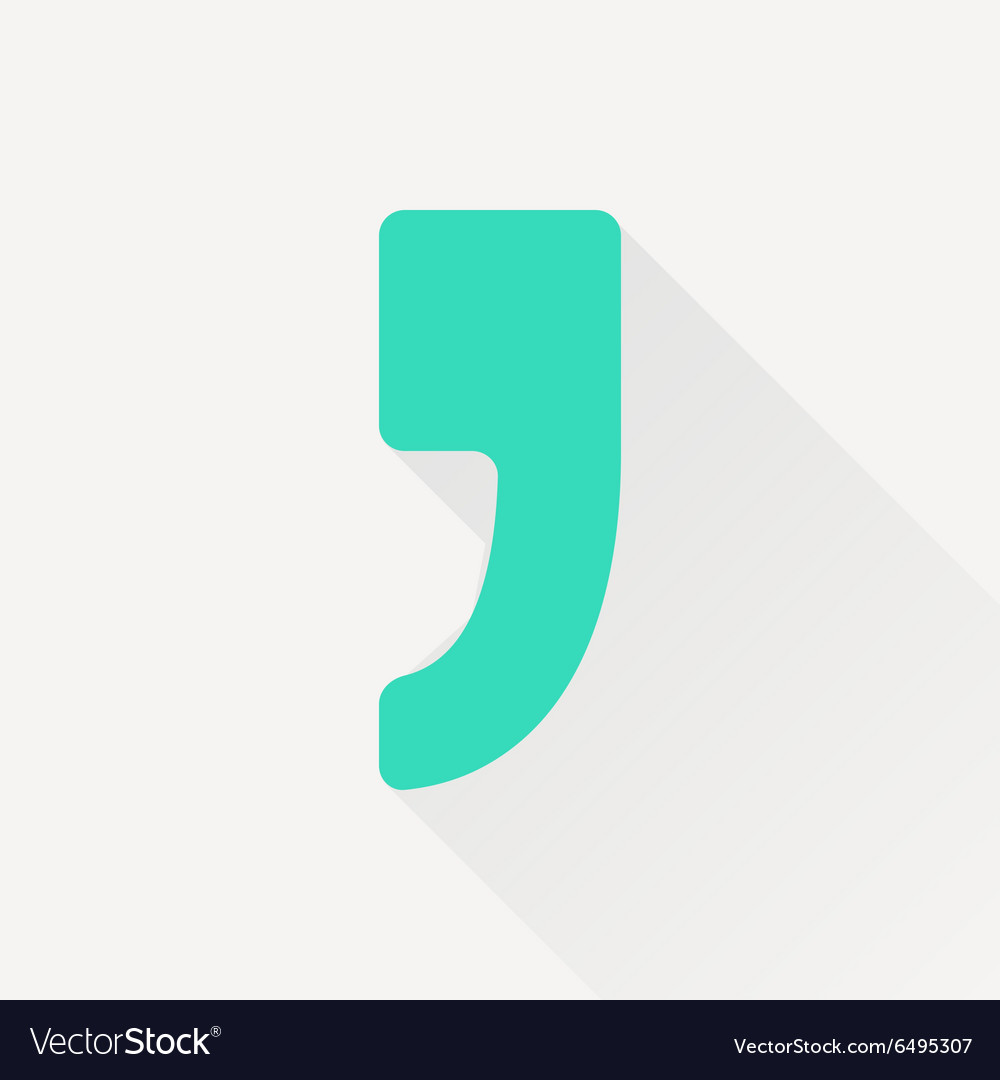 Comma icon Royalty Free Vector Image - VectorStock