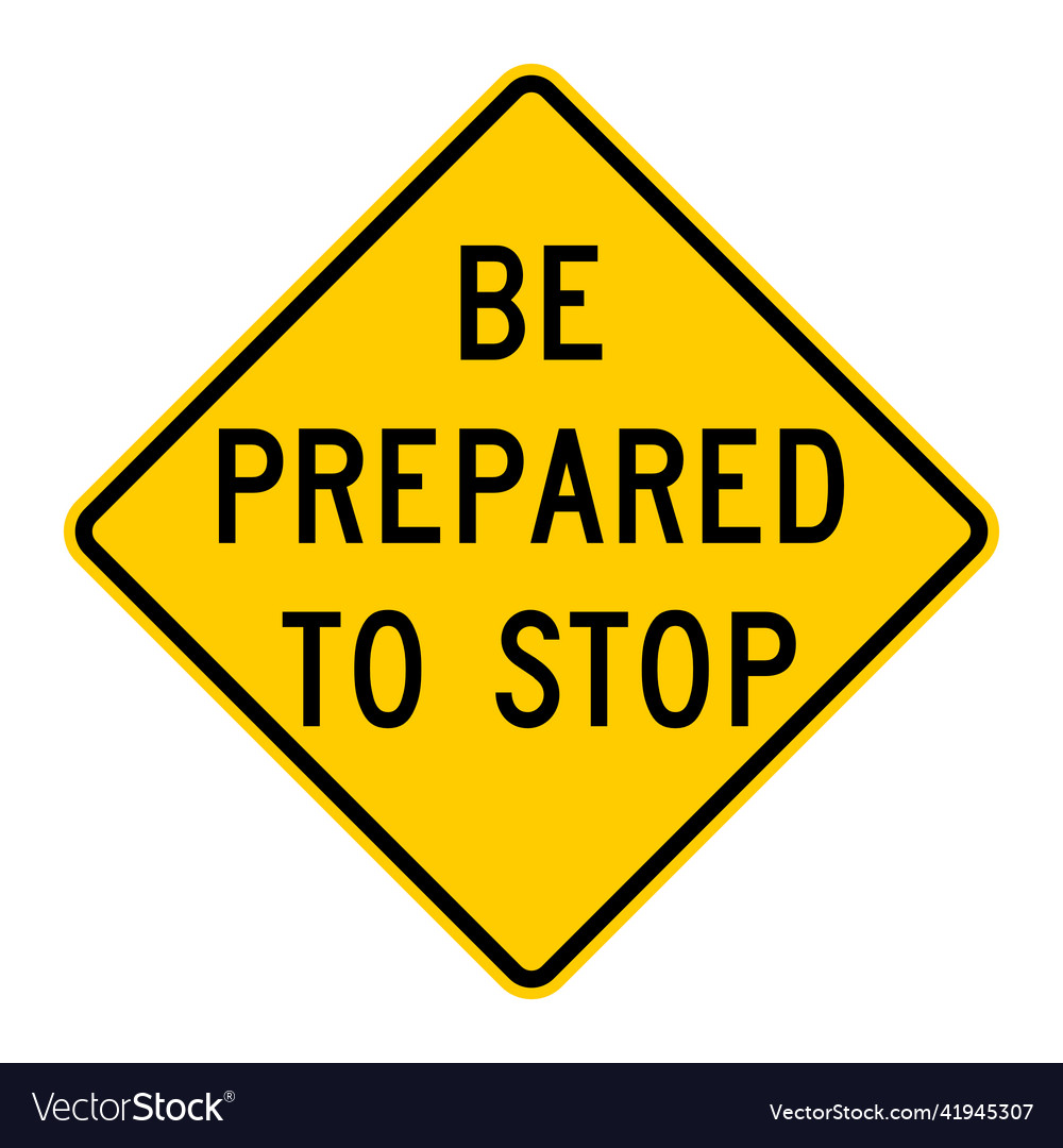 Stop Royalty Free Vector Image - VectorStock