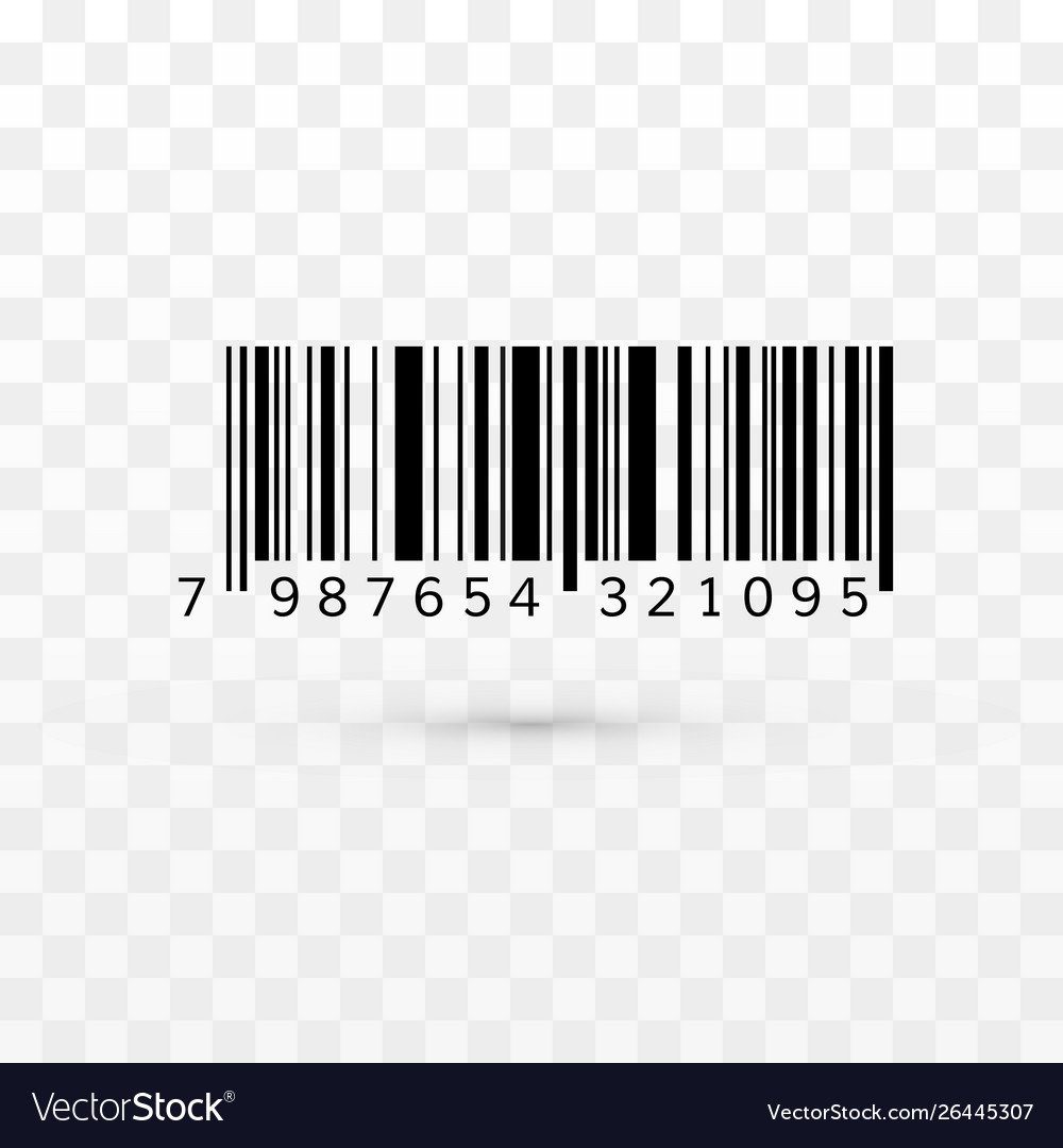 Unique realistic bar code striped identification Vector Image