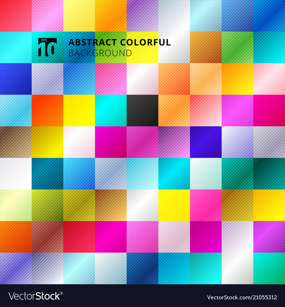 Abstract colorful square pattern background Vector Image Abstract colorful square pattern background Vector Image