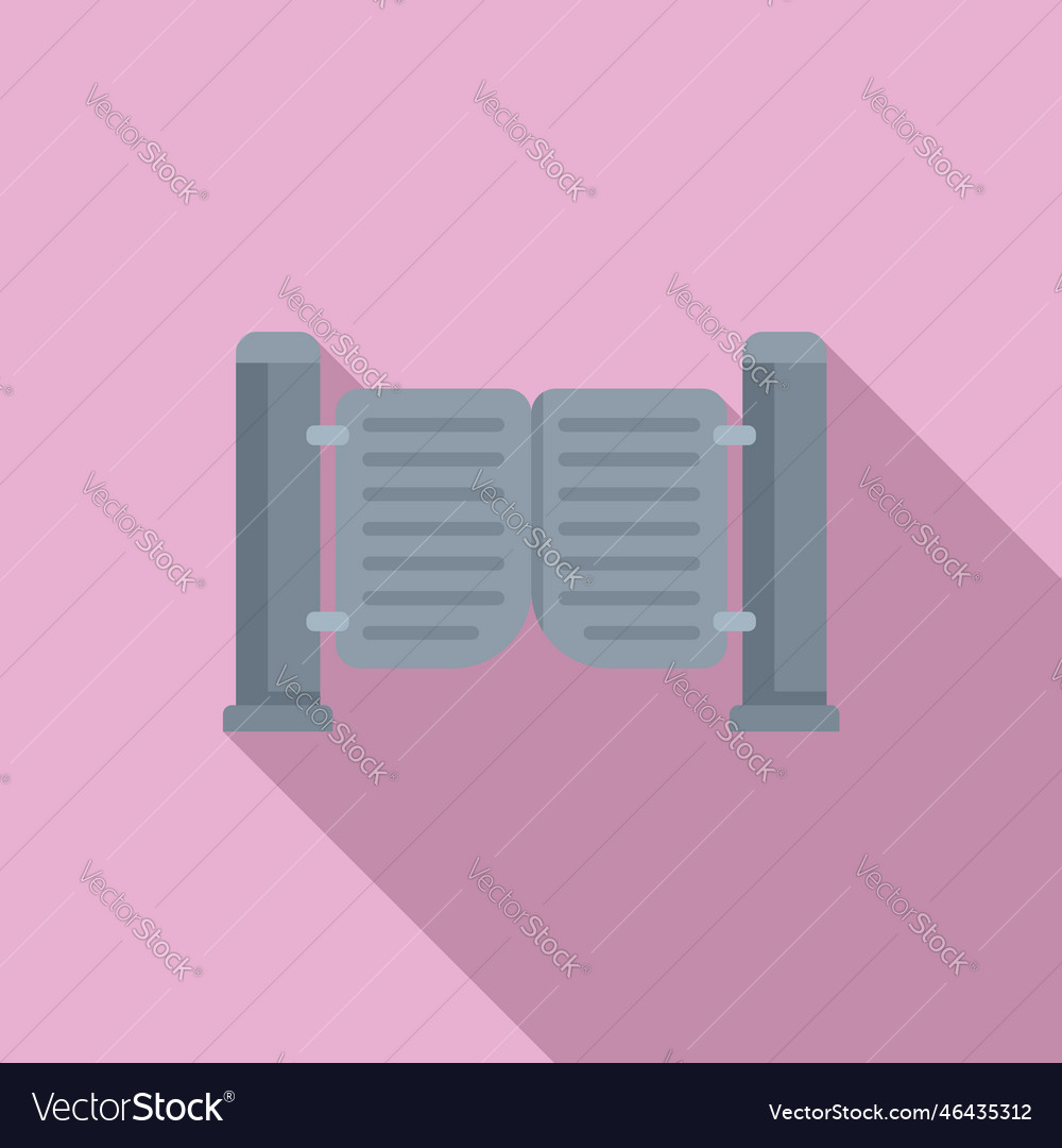 Auto gates icon flat automatic security Royalty Free Vector