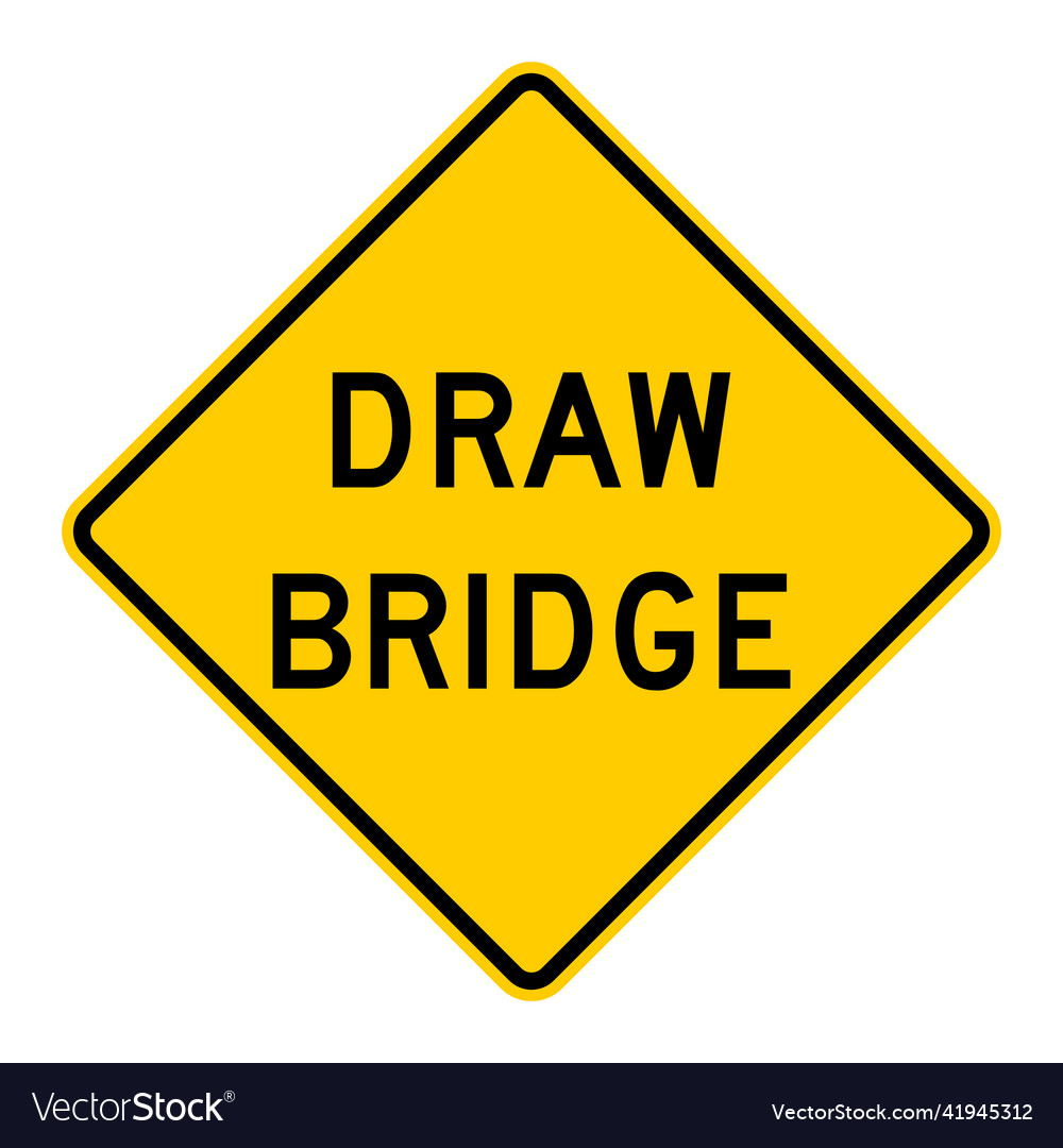 Draw bridge Royalty Free Vector Image - VectorStock