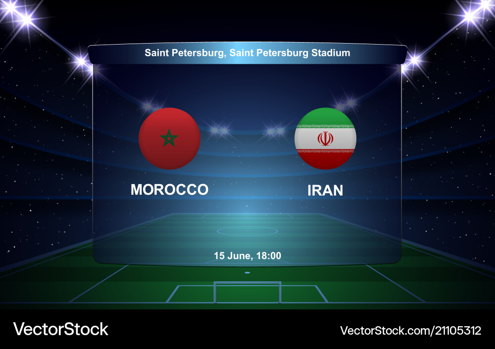 Football scoreboard Royalty Free Vector Image - VectorStock