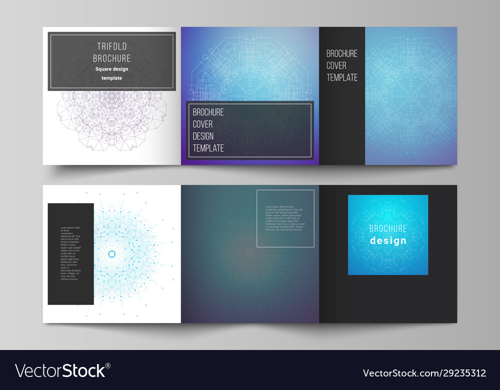 Minimal editable layout square format Royalty Free Vector