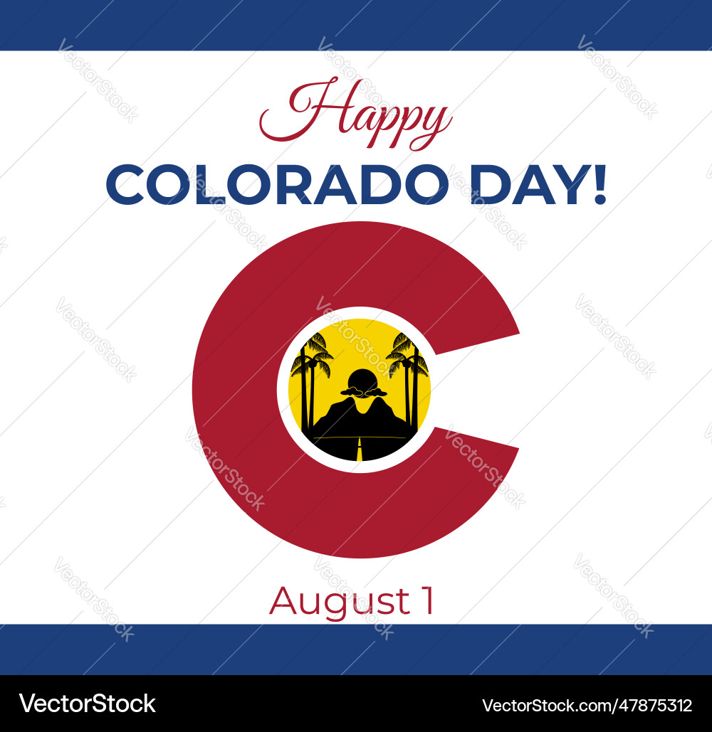 Round colorado state flag icon isolated Royalty Free Vector