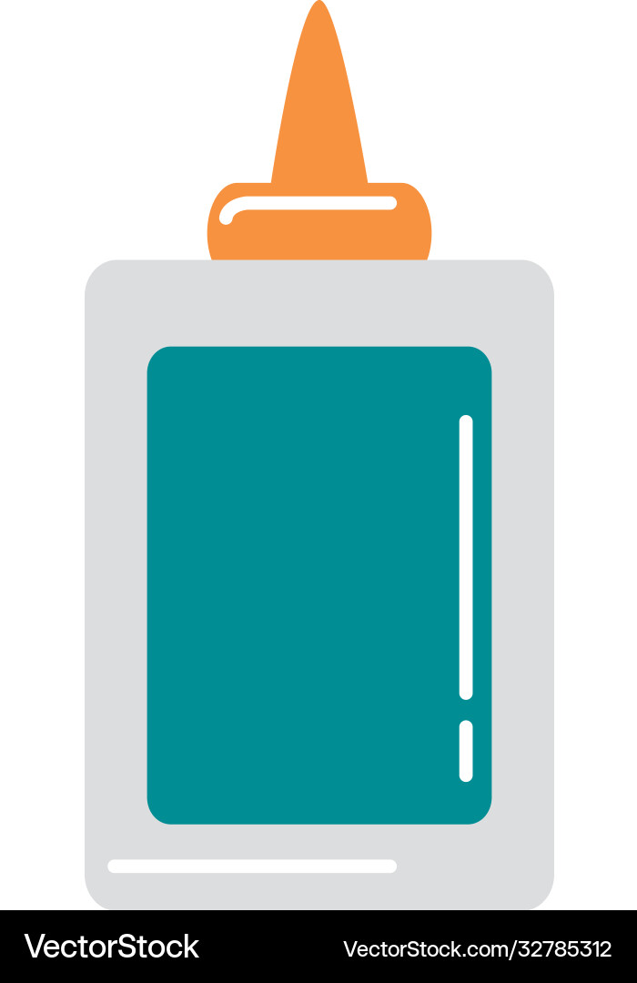 School education supply glue bottle flat style Vector Image