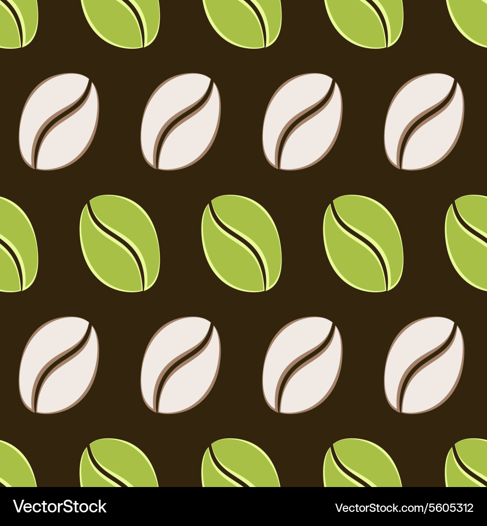 Seamless background with coffee Royalty Free Vector Image